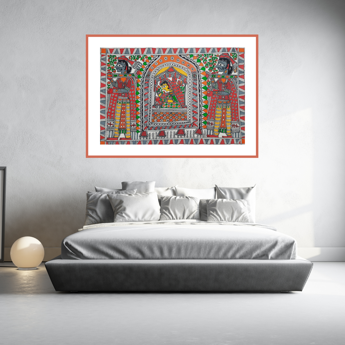 Hand Painted Traditional Doli Kahar Madhubani Painting – Craftvala