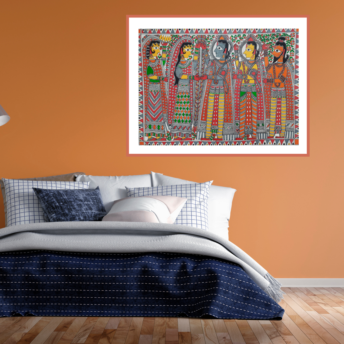 Traditional Ram Sita Swayamvar / Jaymal Madhubani Painting – Craftvala